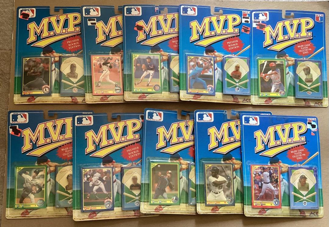Vintage MLB M.V.P. Major League Players Collector Player Card With Pin ...