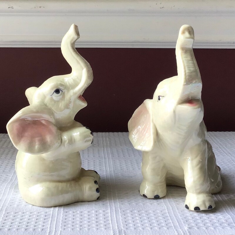 Porcelain Elephant - Etsy