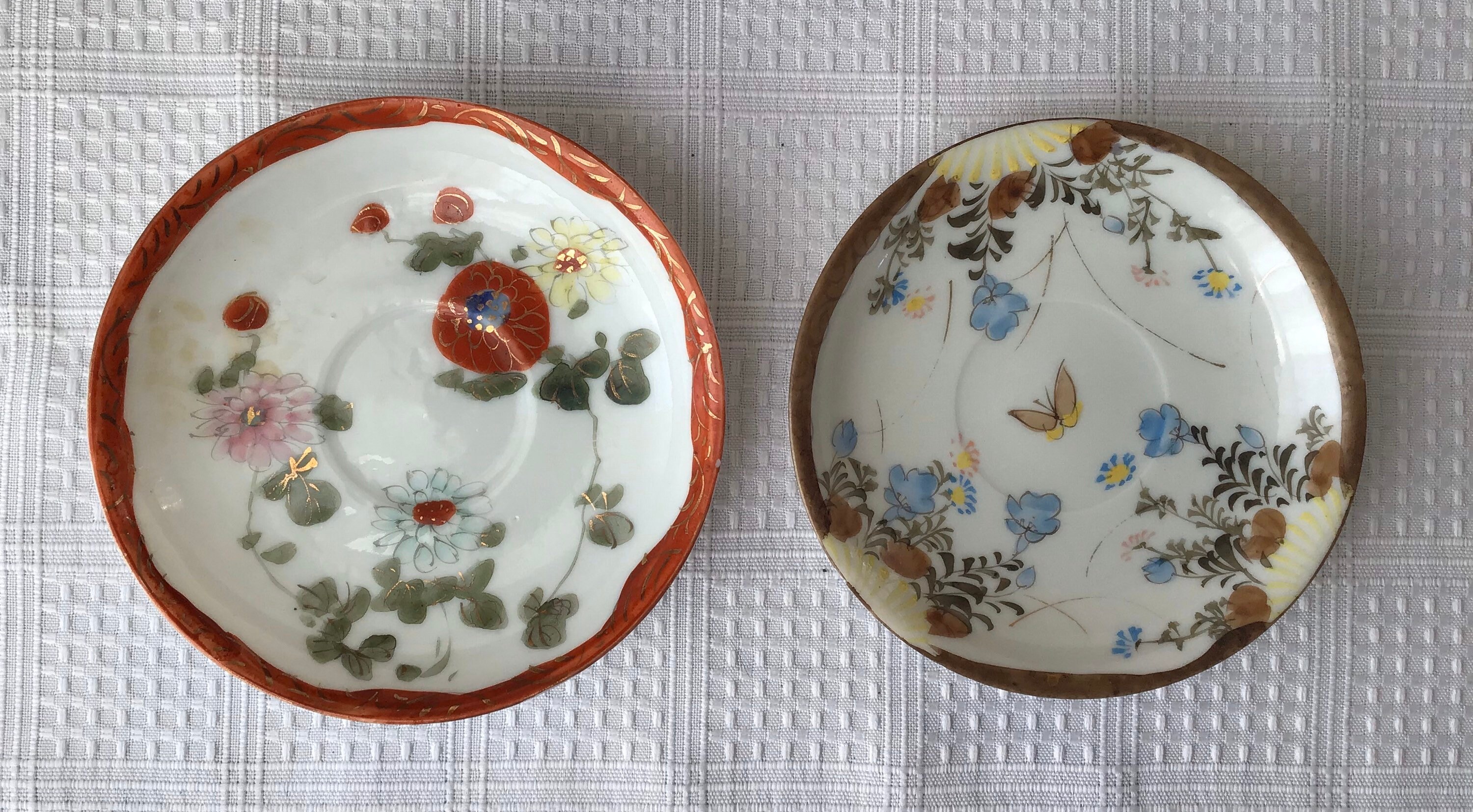 Lot of 2 antique 19th century hand painted Chinese porcelain | Etsy