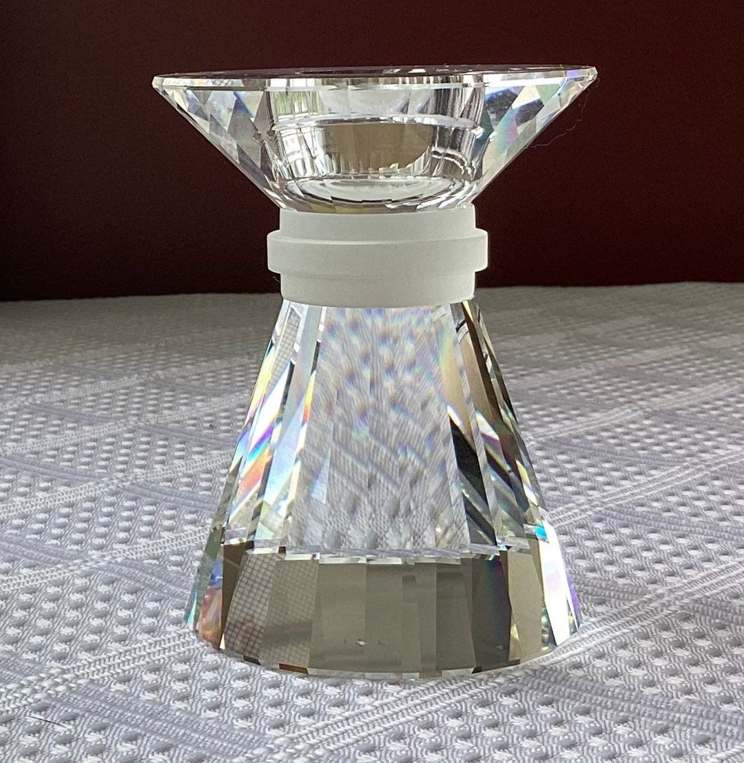 Vintage Swarovski Crystal Candlestick Holder, 3 3/8” T - Etsy