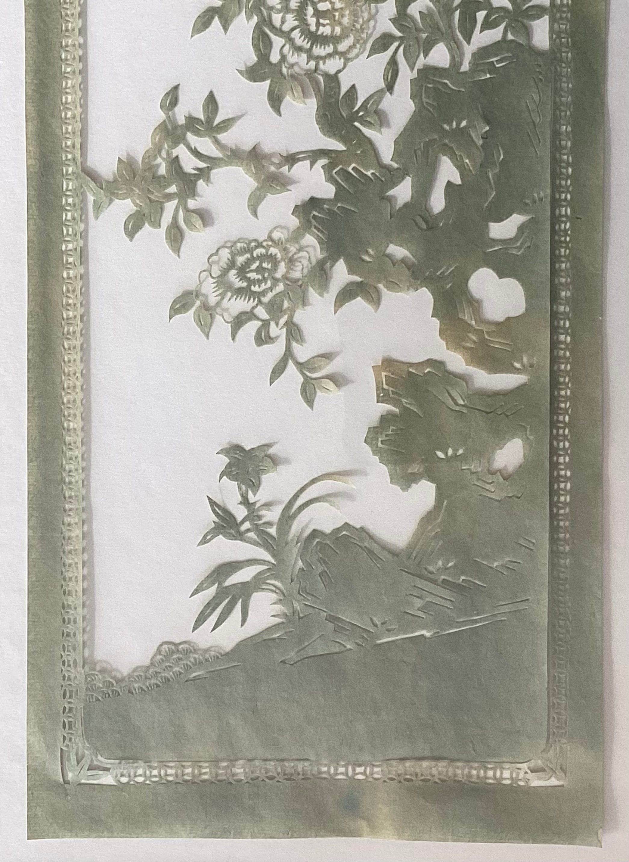 Vintage Japanese Paper Cut Art/ Kirigami Framed Under Glass - Etsy