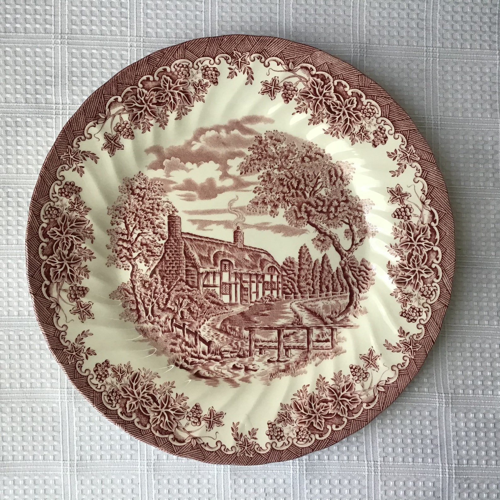 Vintage Churchill Porcelain Plate Made In England 10 | Etsy