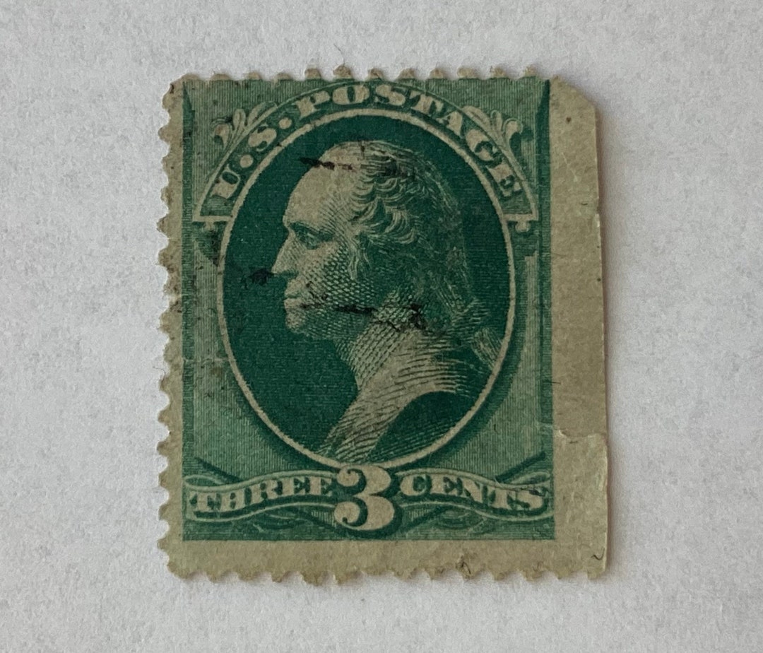 Antique George Washington 3 Cents Stamp, Sc# 158, 1873 - Etsy