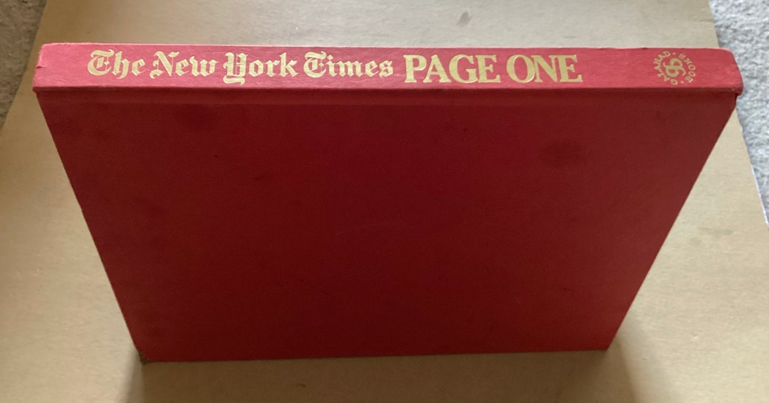 VTG the New York Times Page One Book, Major Events 1920-1993, Hardcover ...