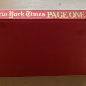 VTG the New York Times Page One Book, Major Events 1920-1993, Hardcover - Etsy