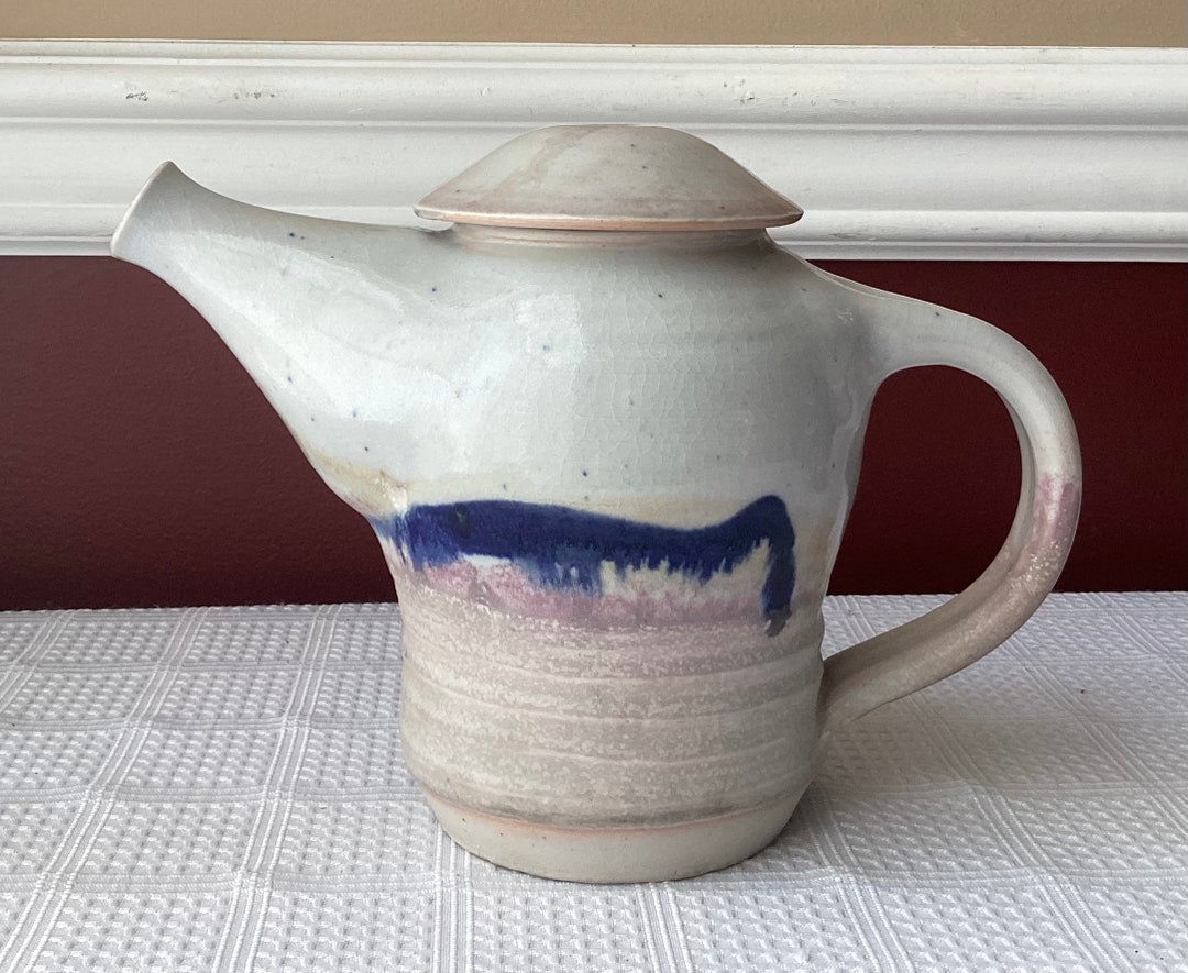 Vintage American Pottery Teekanne signiert Bonnema, USA, 6 1/2 Tall ...