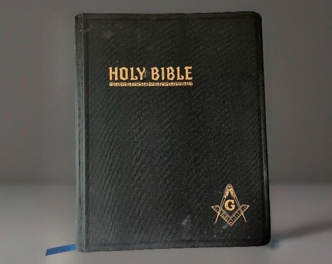 Large Holy Bible Masonic Edition, Red Letter Edition, Illustrated, 11. ...