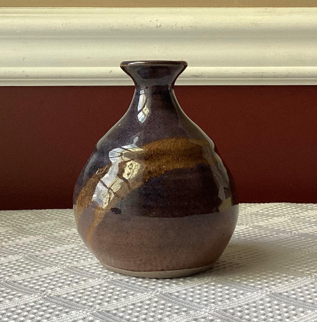Vintage Westwind Potters Pottery Vase, Harpers Ferry, WV, USA, 1985, 5 ...