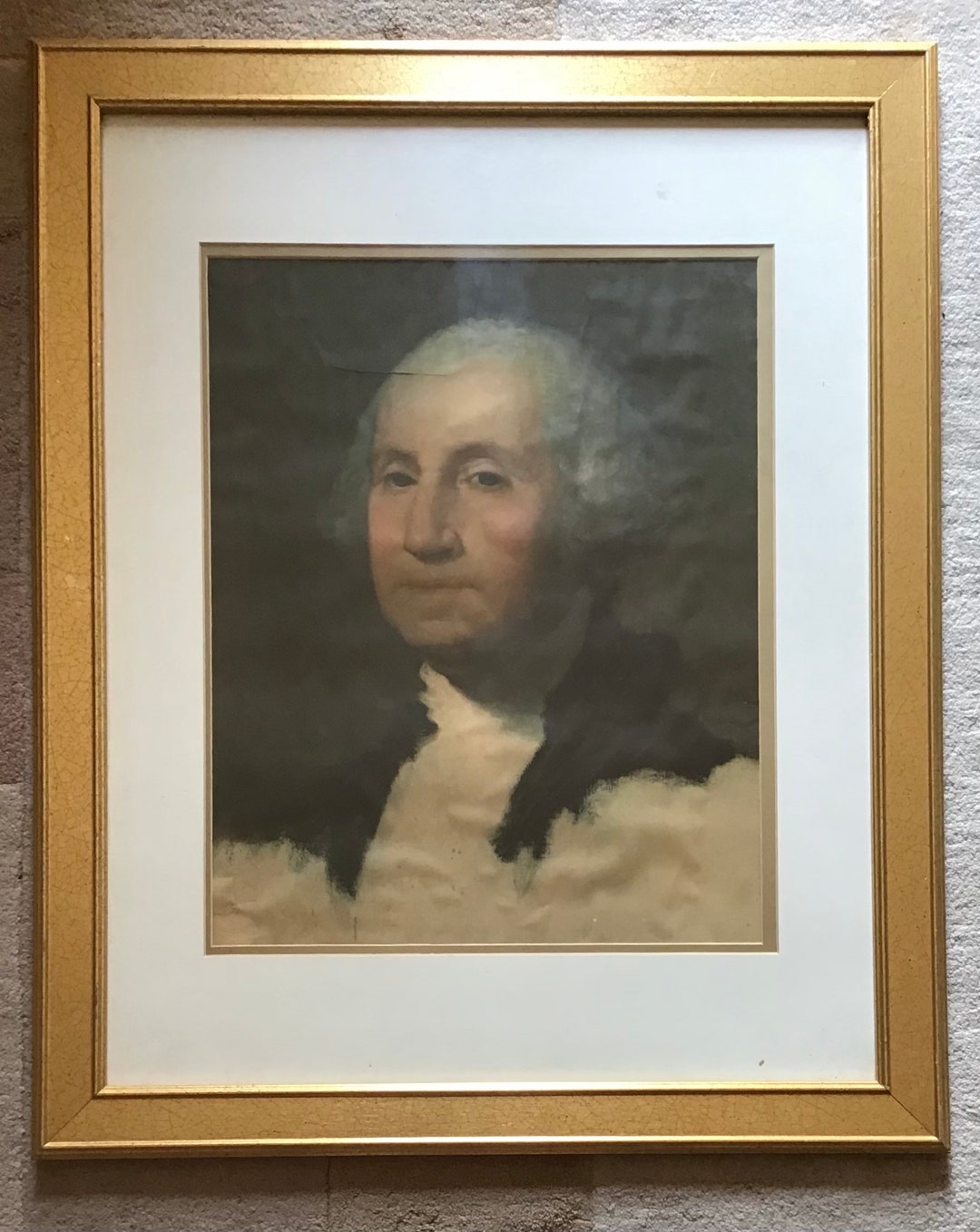 Antique Large Lithograph Portrait of George Washington - Etsy