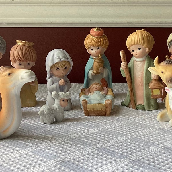 Porcelain Nativity - Etsy
