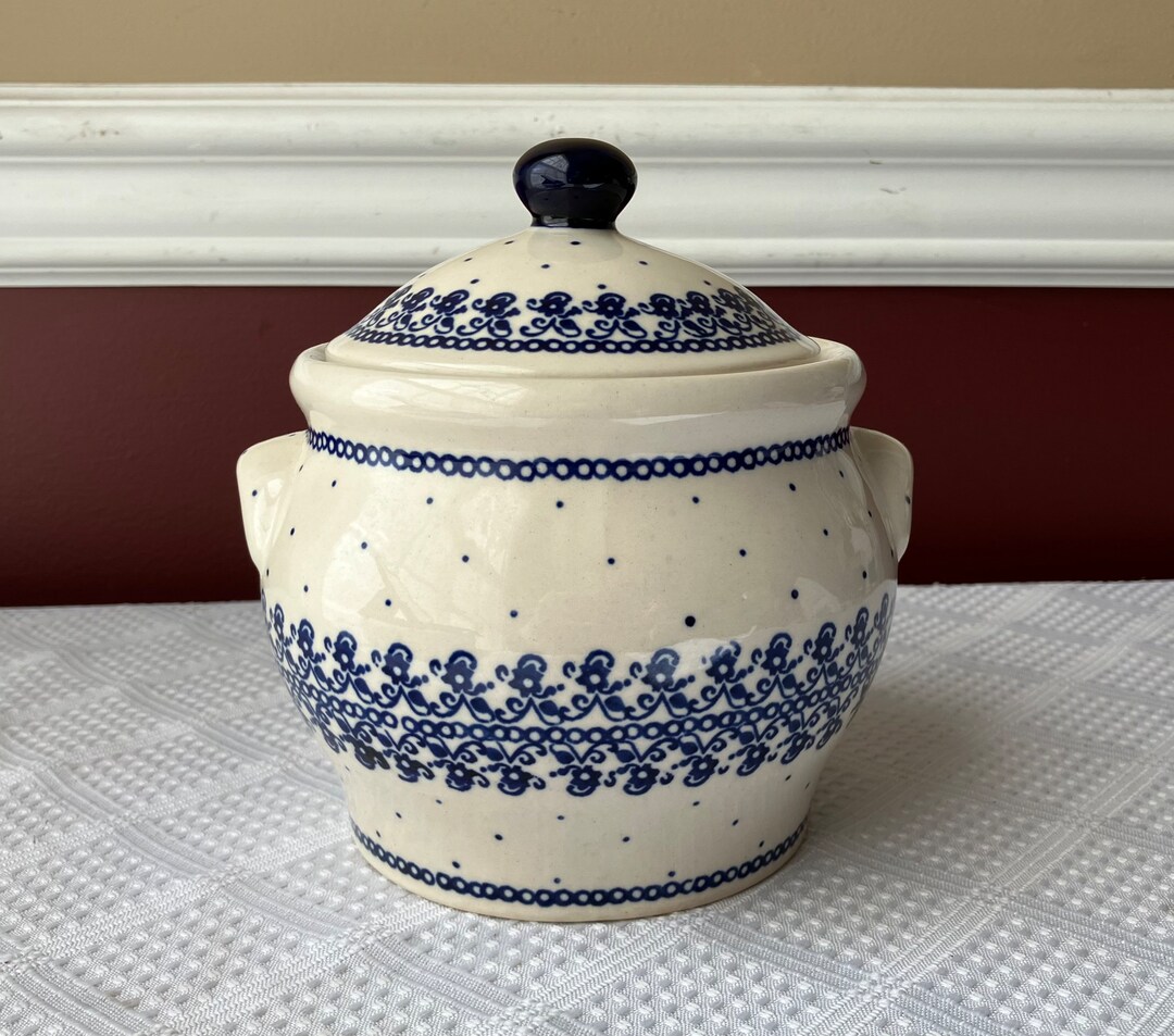 Vintage Polish Boleslawiec Hand Made Ceramic Covered Jar - Etsy