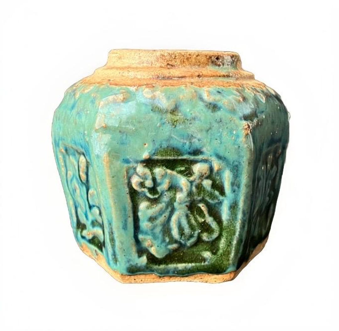 Antique Chinese Glazed Pottery Pickle Jar, Unmarked, 3 1/2” T - Etsy