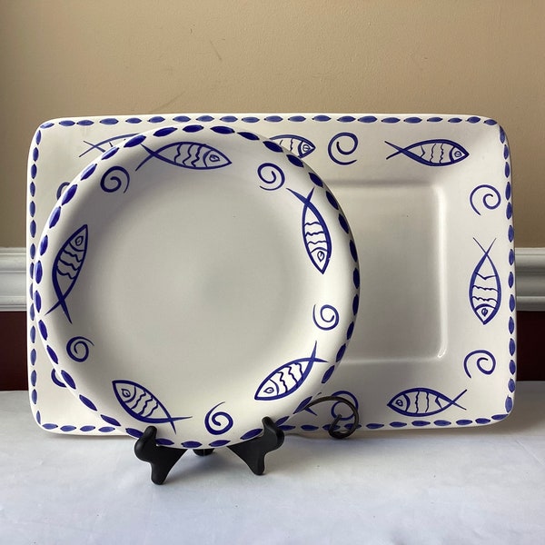 Fish Design Ceramic Plates - Etsy