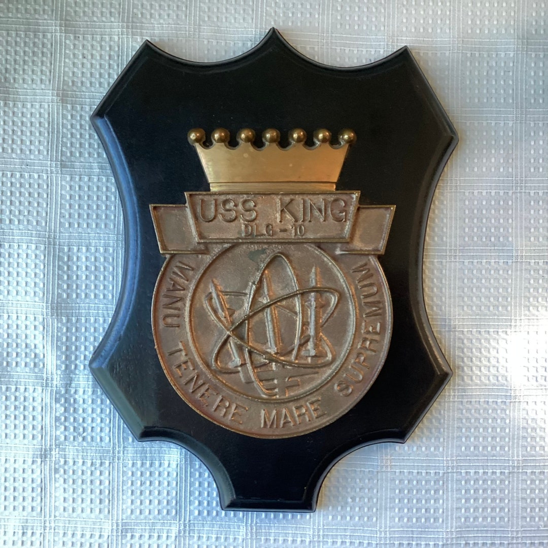 Vintage United States Navy Award Plaque, USS KING DLG-10 - Etsy