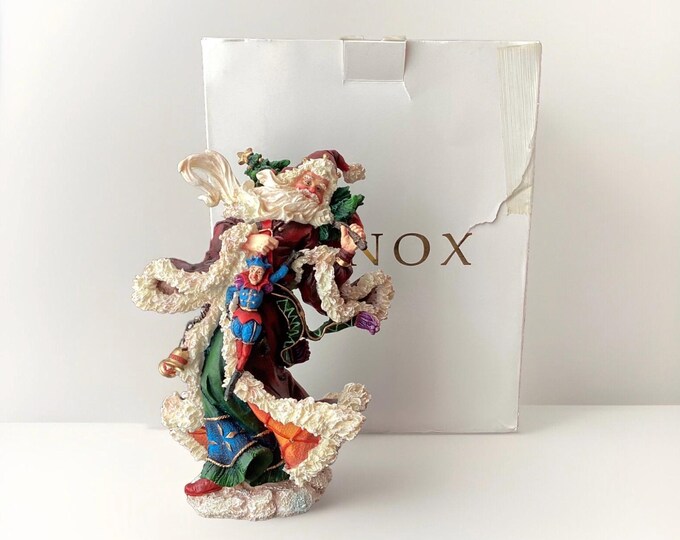 VTG Lenox Santa Clause Figurine in Box, Lenox Yuletide Spirit Figurine ...