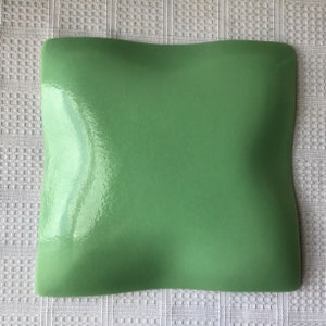 Vintage Greek Mixaha Square Art Glass Plate, 8” X 8” - Etsy