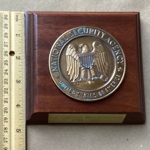 NSA Bronze Medal Capitol Bicentennial 1793-1993, General A.M. Gray U.S ...