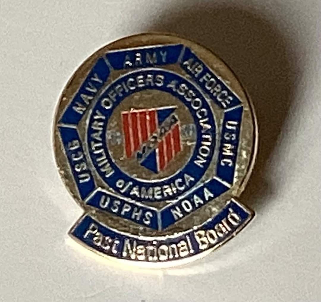 MOAA Military Officers Association of America Navy Army Air Force Pin ...