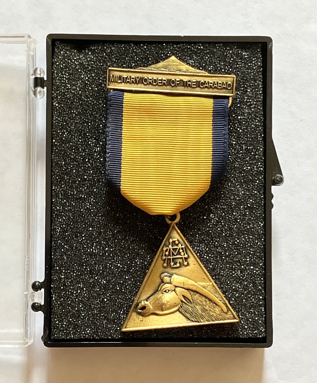 VTG Military Order of the Carabao Medal Badge in Box From General A.M ...