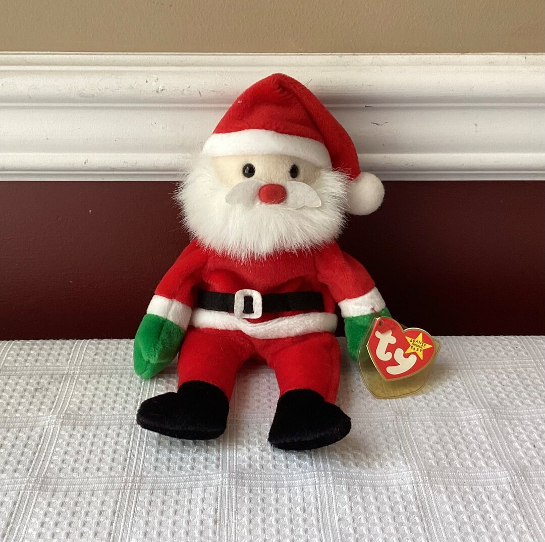 Ty "santa" Beanie Baby/ Santa Clause Beanie Baby With Original Tag ...