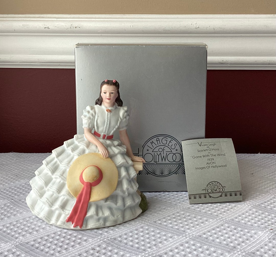 Vintage Avon Vivien Leigh as Scarlett O’hara Porcelain Figurine in Box ...