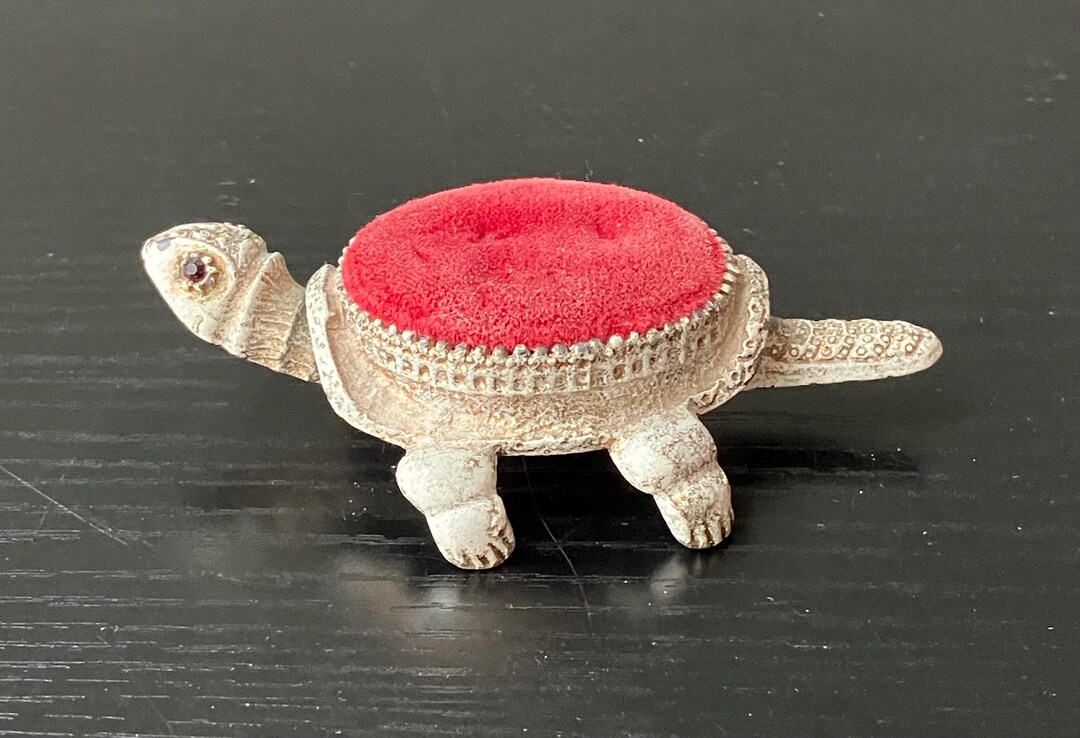 Vintage Florenza Turtle Pin Cushion, Moving Head & Tail, Made in Japan ...