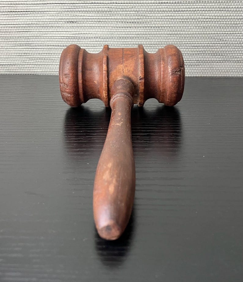 Antique Wooden Gavel, Unmarked, 7" L X 3 3/8" W - Etsy