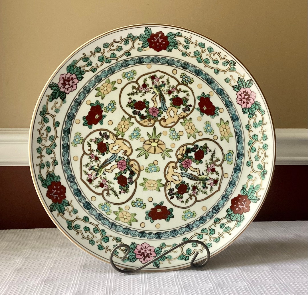 Vintage Gold Imari Decorative Porcelain Wall Charger, 14 1/4” Wide - Etsy