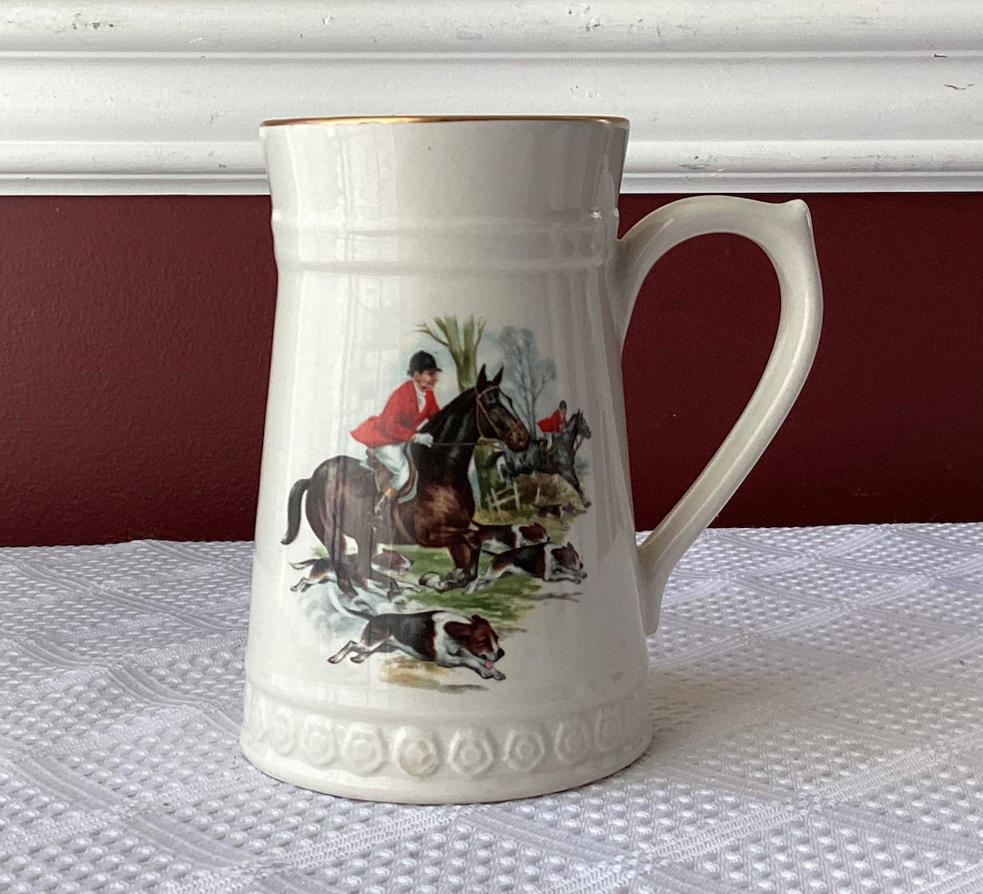 Vintage Lord Nelson Pottery Stein, British Fox Hunt Scene, Handcrafted ...