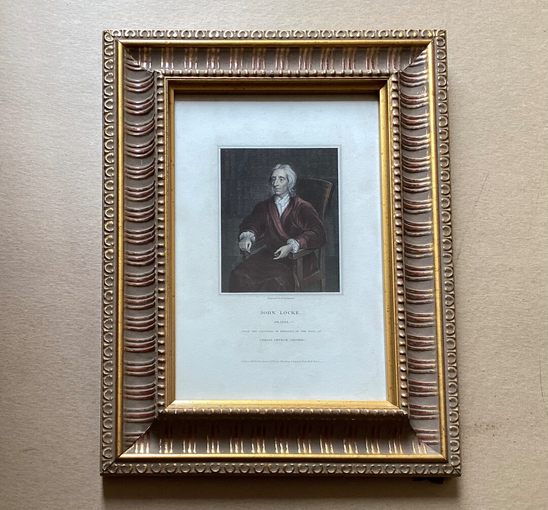 Antique Colored Engraving of John Lock by H. Robinson, 1829 - Etsy