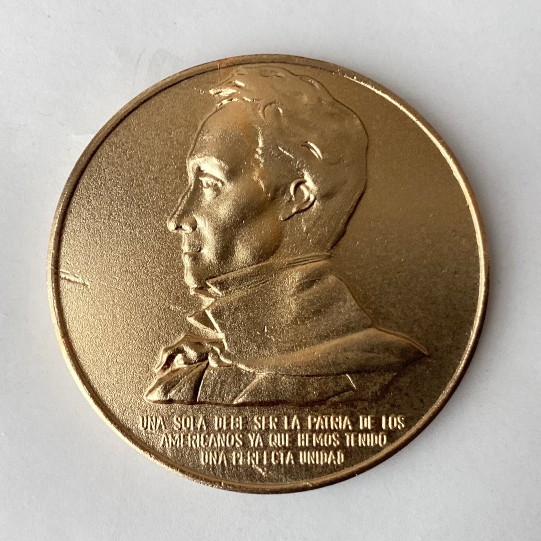 VTG Venezuelan Simon Bolivar Ministry of Defense Metal Medal - Etsy