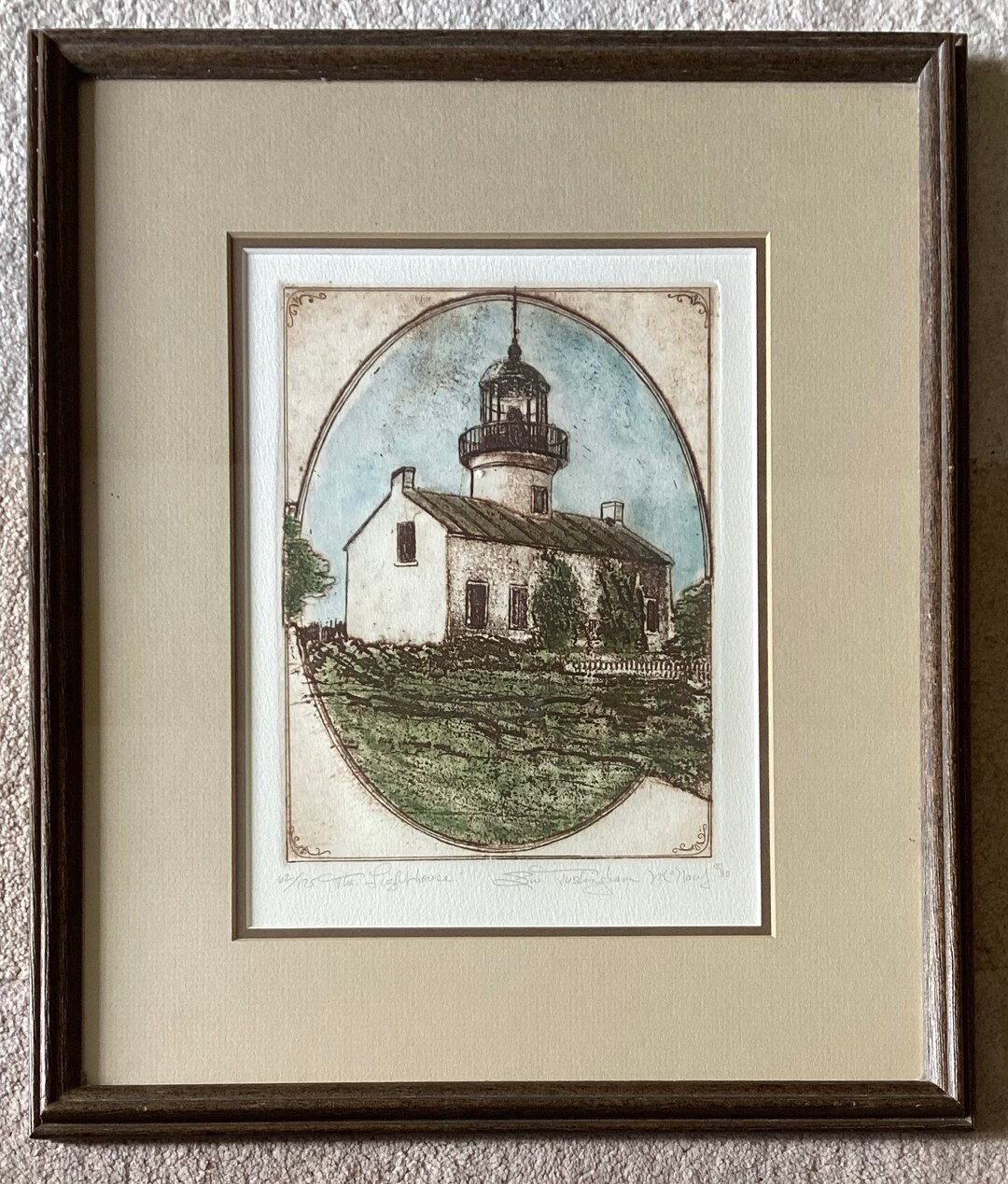 Vintage Sue Tushingham Mcnary Etching 1937-2020, the Lighthouse, 62/175 ...