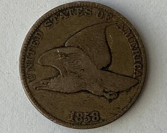 1858 Flying Eagle One Cent Coin Money Used Lot J - Etsy
