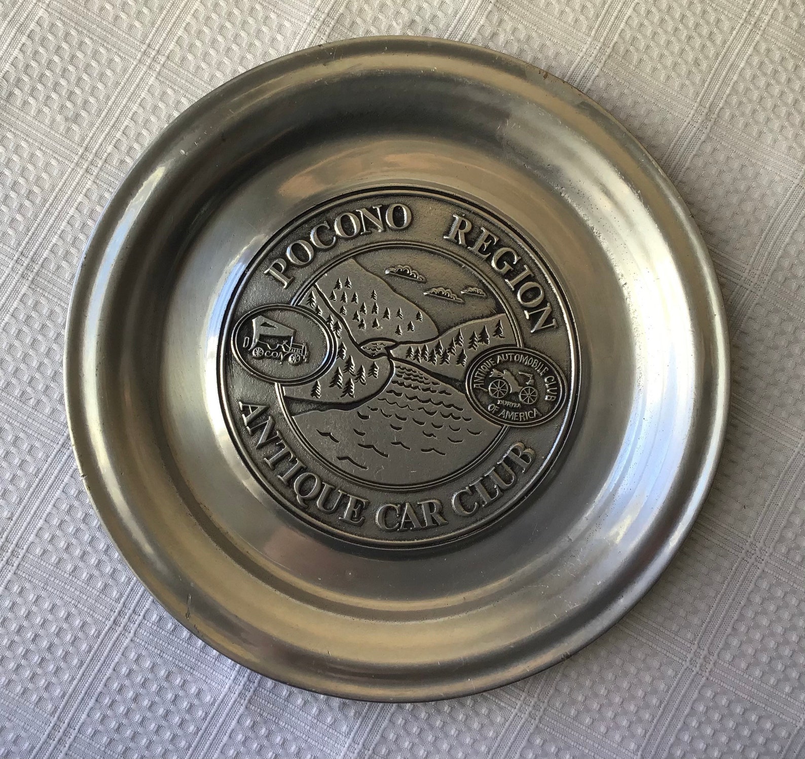 Vintage Pocono Region Antique Car Club Metal Plate Wilton - Etsy