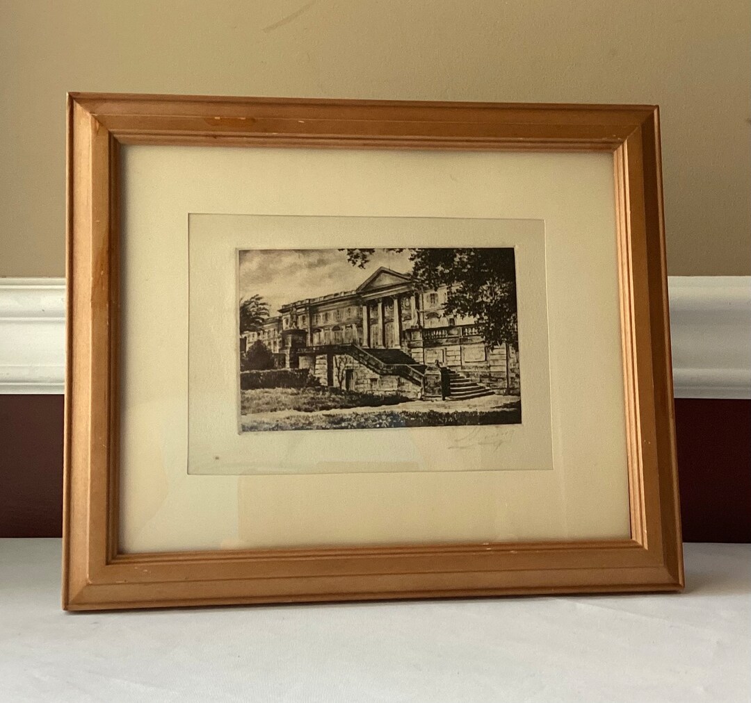 Antique European Hand Signed Etching - Etsy