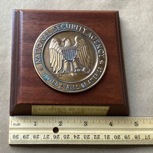 NSA Bronze Medal Capitol Bicentennial 1793-1993, General A.M. Gray U.S ...