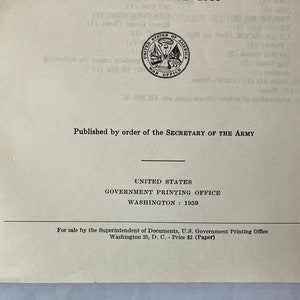Vintage U.S. Army Register Book Volume II, 1959 - Etsy