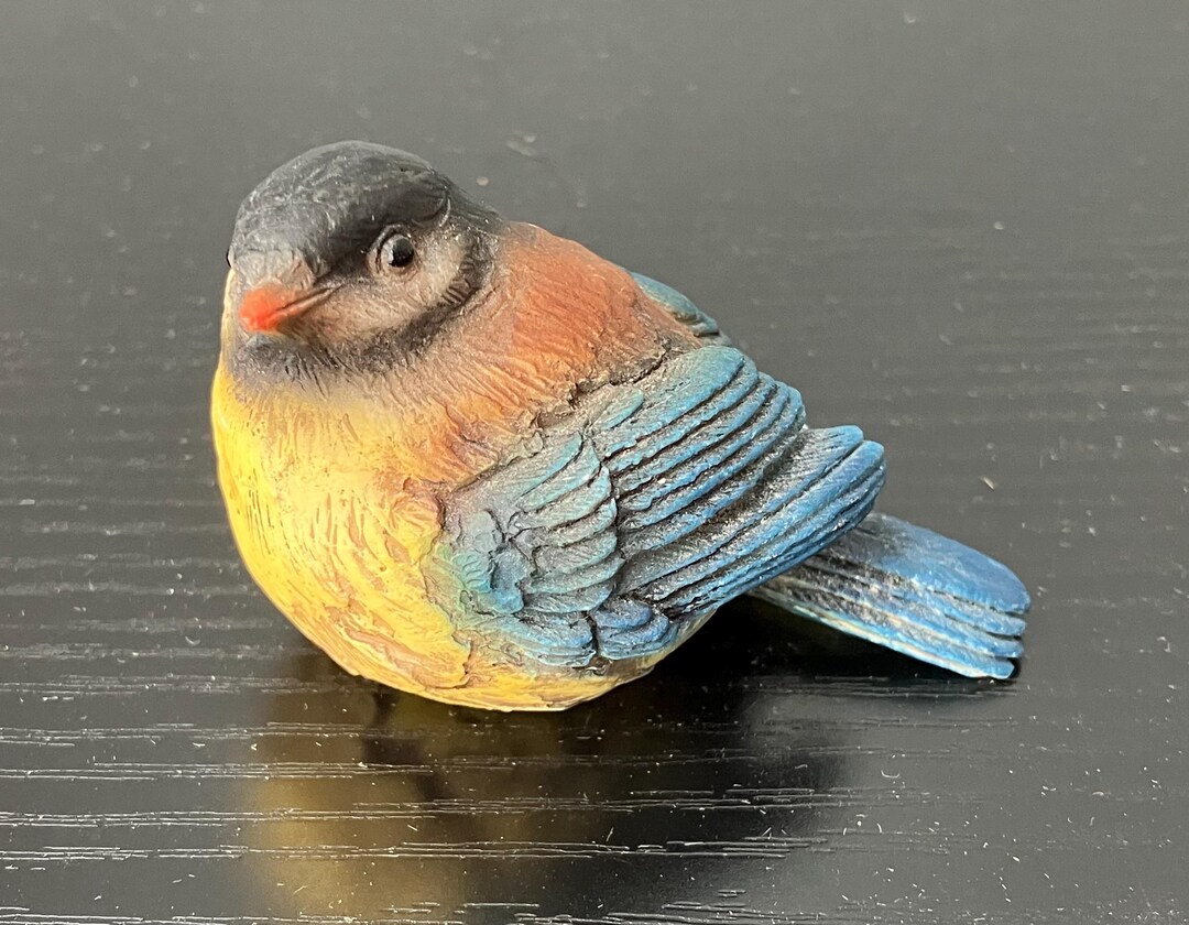 Small Vintage Italian Bluebird Figurine, Hand Painted, Made in Italy, 2 ...