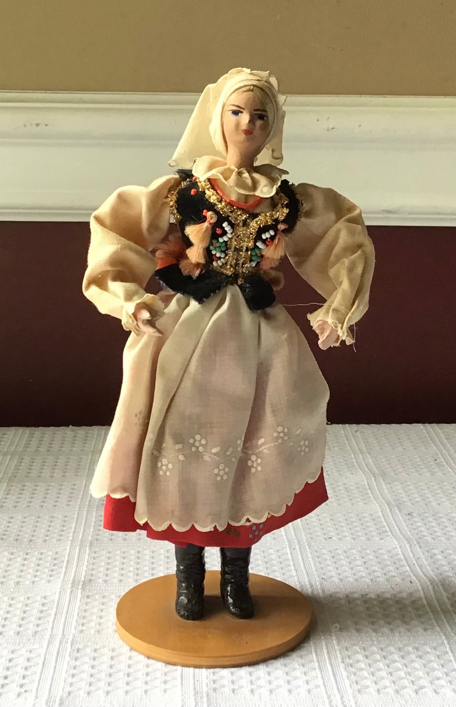 Vintage/ Antique Polish Handmade Doll in Traditional Dress 7 | Etsy