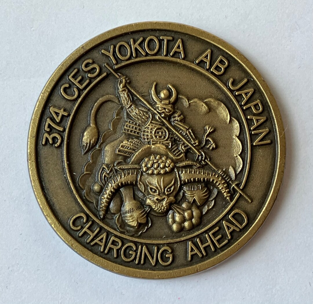 USAF 374 CES Yokota Air Base Japan Challenge Coin - Etsy