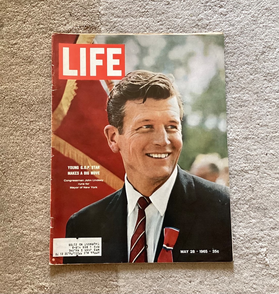 VTG Life Magazine May 28, 1965 GOP Star Congressman John Lindsay Runs ...