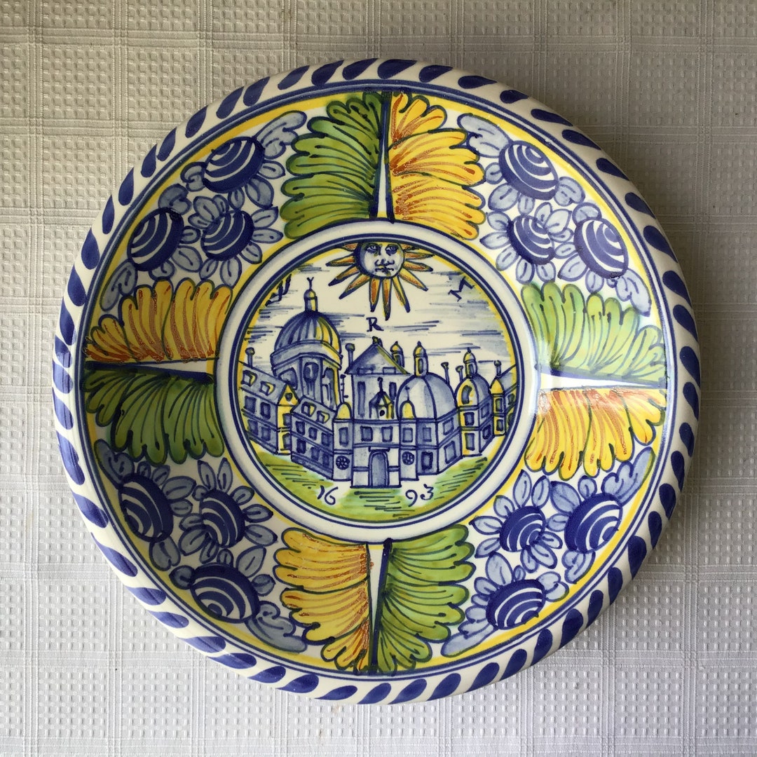 Vintage Spanish Porcelain Bowl, Reproduction of 17th Century Spanish ...