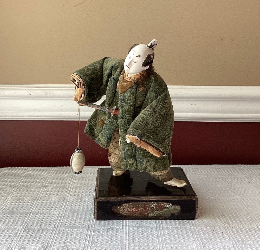 Antique Japanese Edo Period Takeda - Ningyo Samurai Doll, 10" Doll - Etsy
