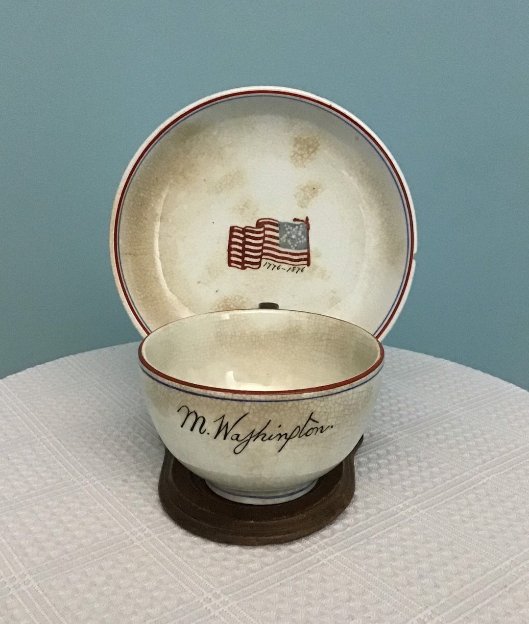 Rare 1776-1876 Centennial Celebration Dinner Celebration Guest Gift ...