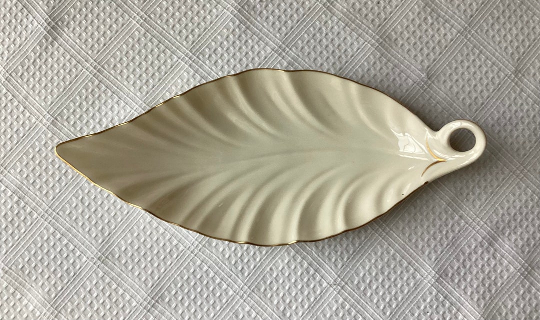 Vintage Lenox Porcelain Leaf-shaped Tray, USA, 10 1/4” X 4 1/2” - Etsy