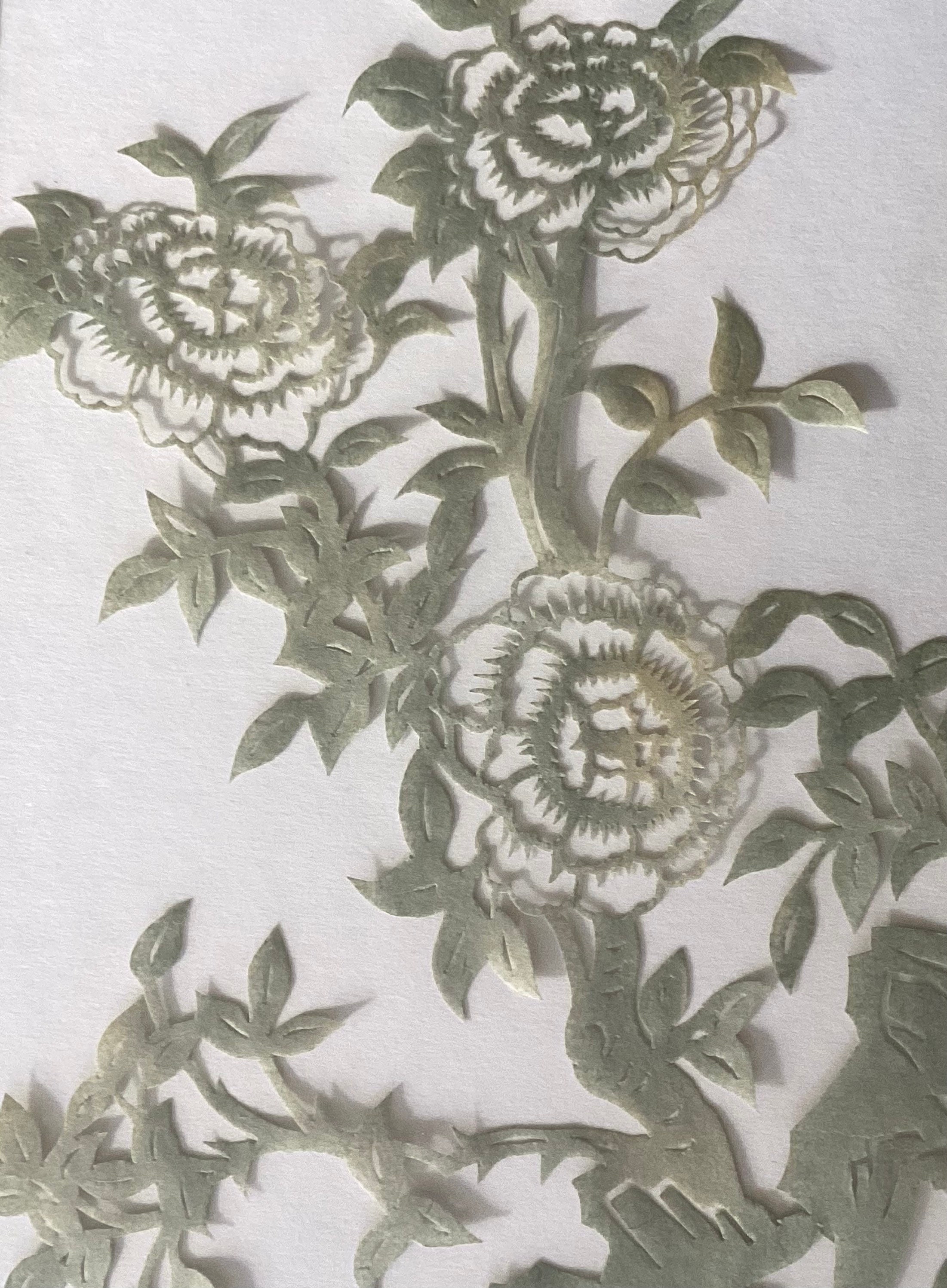 Vintage Japanese Paper Cut Art/ Kirigami Framed Under Glass - Etsy