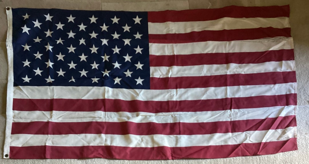 Vintage Valley Forge Sentinel United States Flag (condition Issues), 59 ...