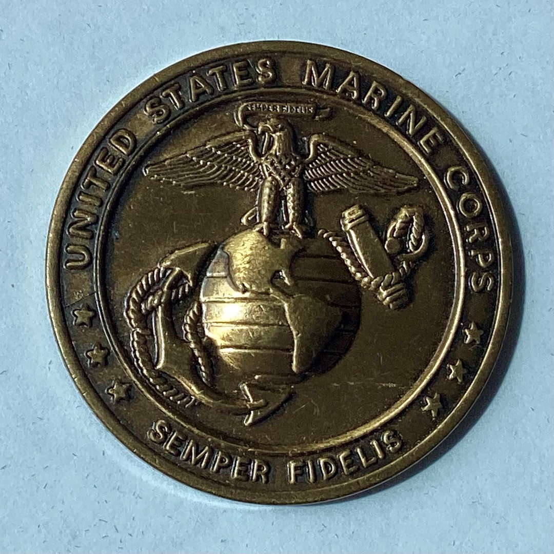 US Marine Corps Semper Fidelis Challenge Coin - Etsy