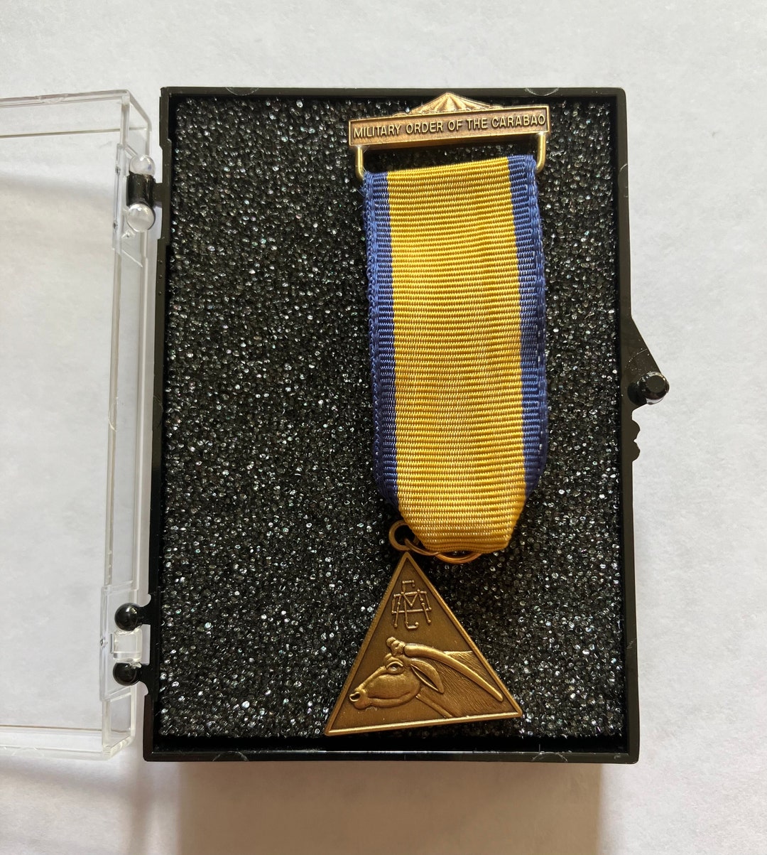 VTG Military Order of the Carabao Medal Badge in Box From General A.M ...
