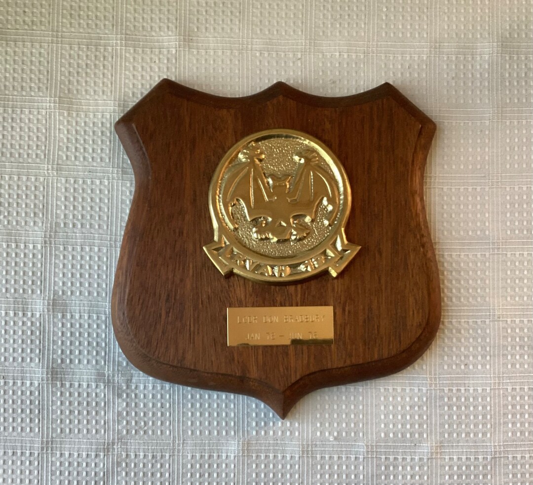 Vintage United States Navy Metal Bats Award Plaque, RVAH-13 - Etsy
